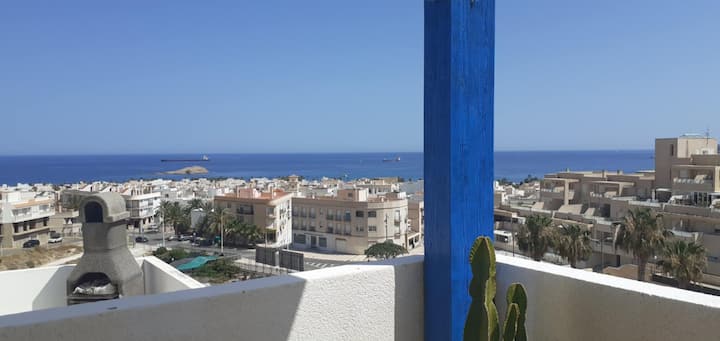 Maison Agréable Avec Rooftop Et Vue Sur La Mer ! - Carboneras