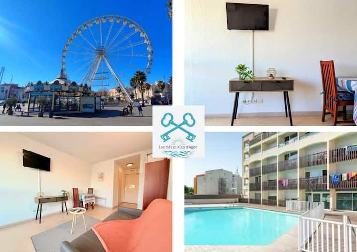 Saint Clair Centre Port, Parking, Clim - Agde