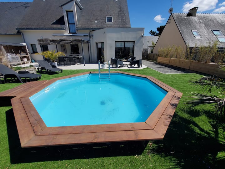 Maison Spacieuse Avec Piscine, Proche Plage&centre - Piriac-sur-Mer