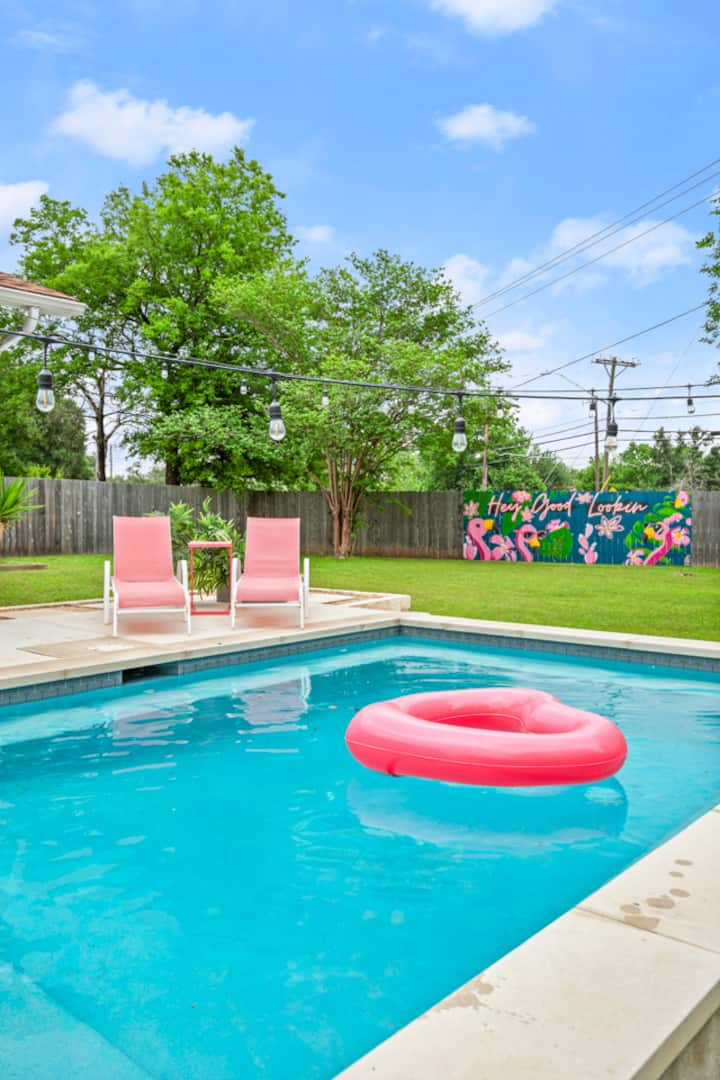 Positively Pink Poolside Paradise - Austin