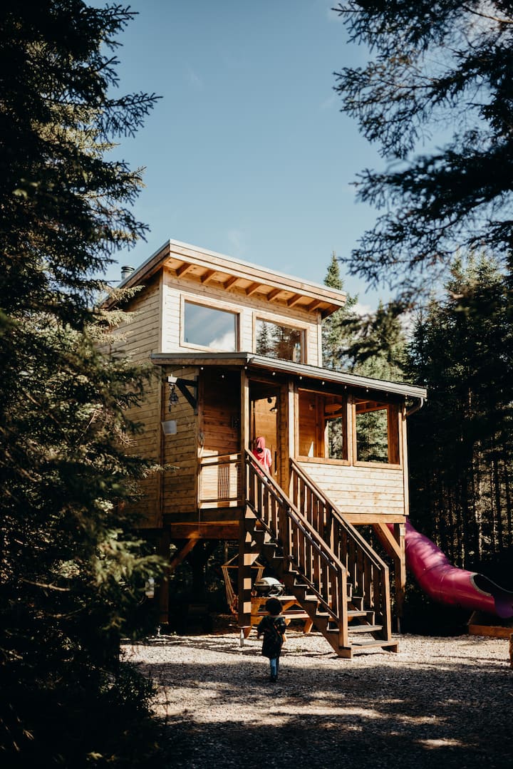 Refuge Nature Avec Foyer- La Chouette - Charlevoix