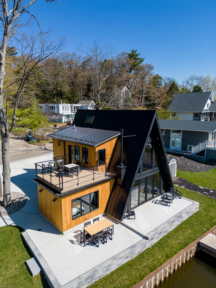 Saugatuck Harbor Luxury A-frame, View Of Downtown - Saugatuck, MI