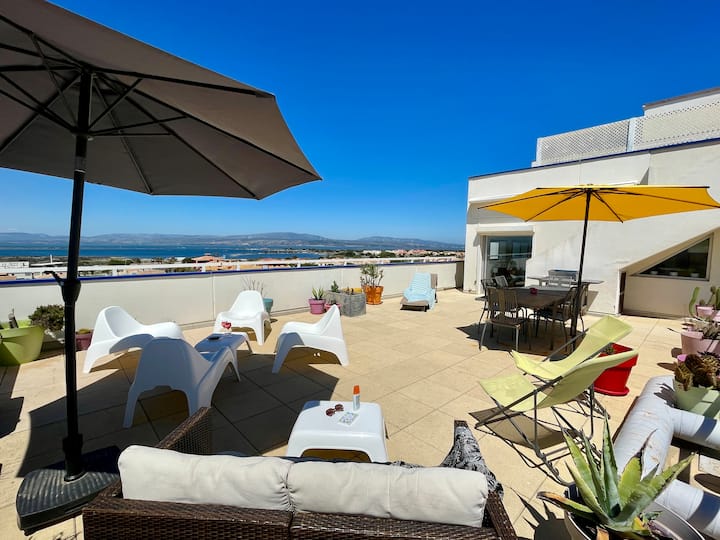 Appartement Type Roof-top Accès Direct Plage - Le Barcarès