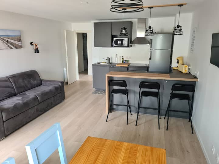 Spacieuxt2 Cabine Vue Océan De 50 M² Avec Piscine. - Mimizan