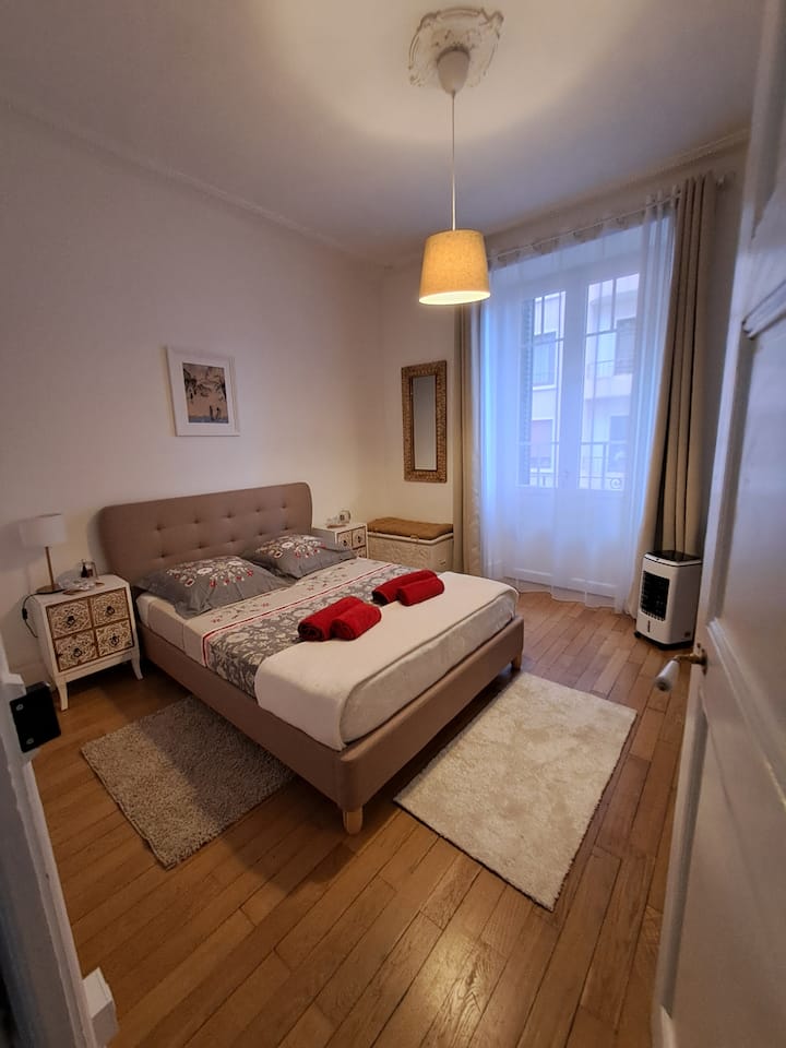 Appartement Cosy, 75m2, Parking,  Lac à 200m - Annecy