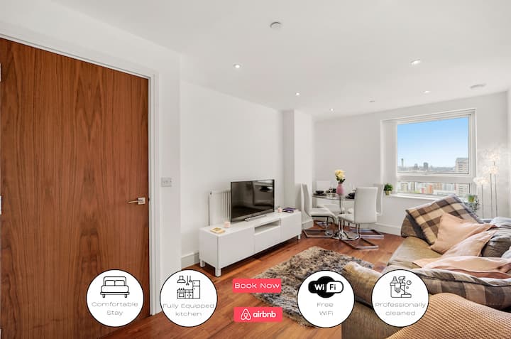 Minimalist Apartment In Canary Wharf! - Londra