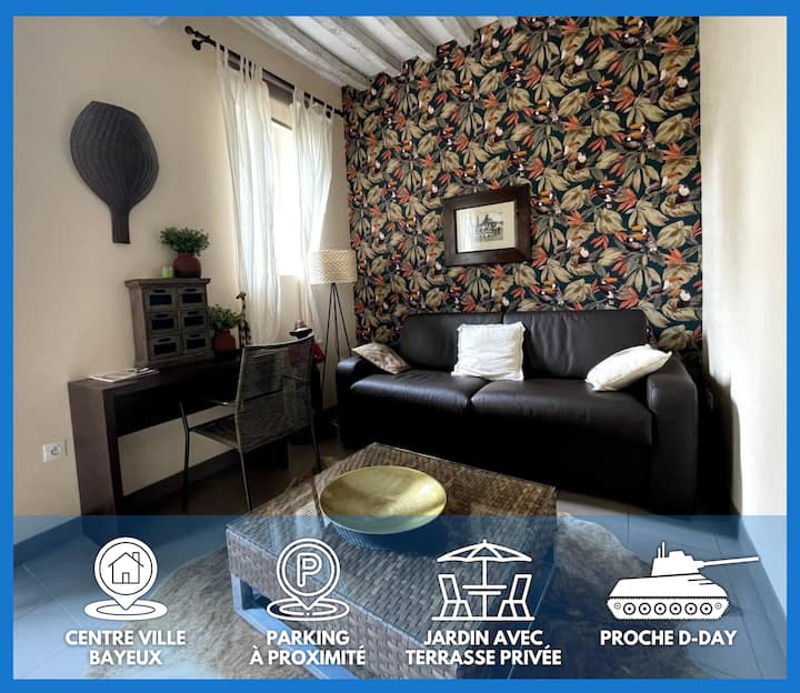 Colonial : Apt Centre De Bayeux Rdc Avec Terrasse - Bayeux