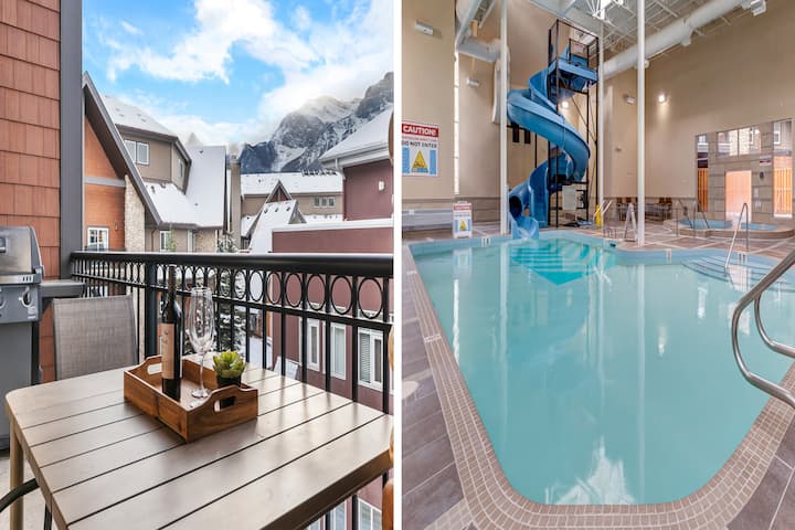 Mountainviews | Waterslide W/pool&hottub | Walk>dt - Canmore