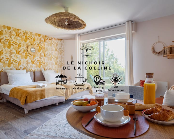 Studio 3* Le Nichoir De La Colline -Parking - Wifi - Obernai