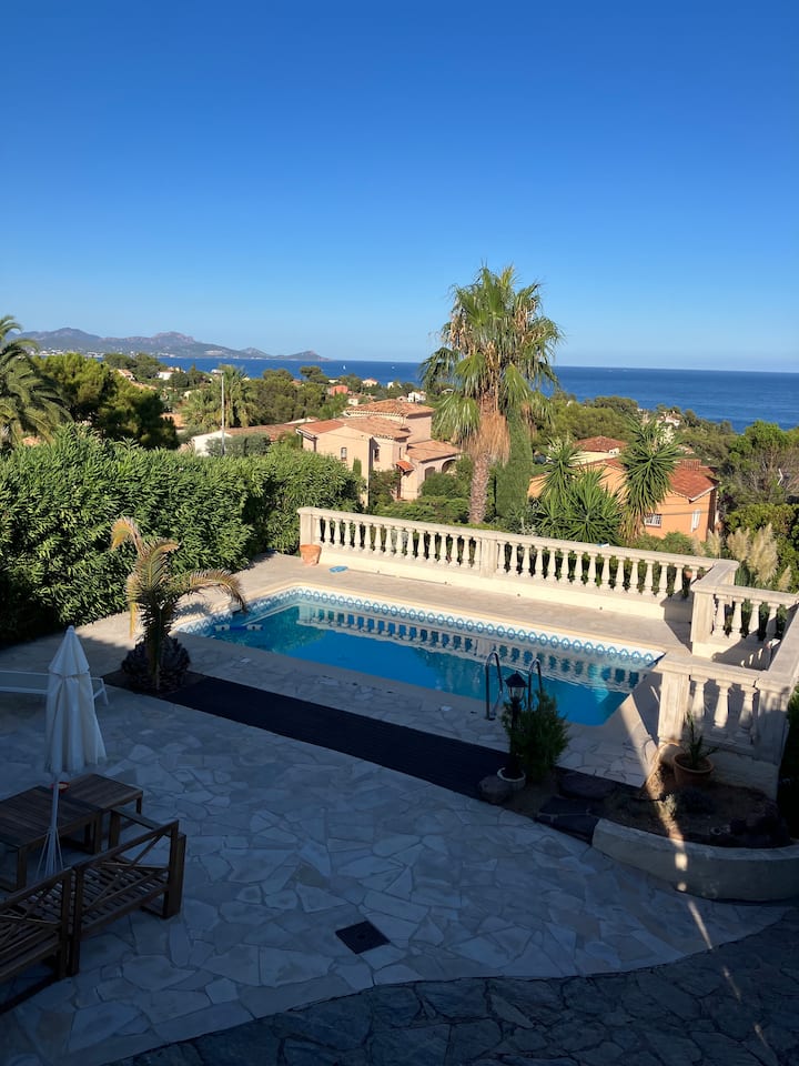 Villa Vue Mer, Piscine Chauffée Golfe De St Tropez - Fréjus