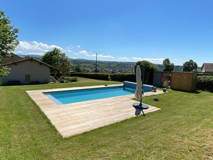 Charmante Maison Avec Piscine - La Clayette