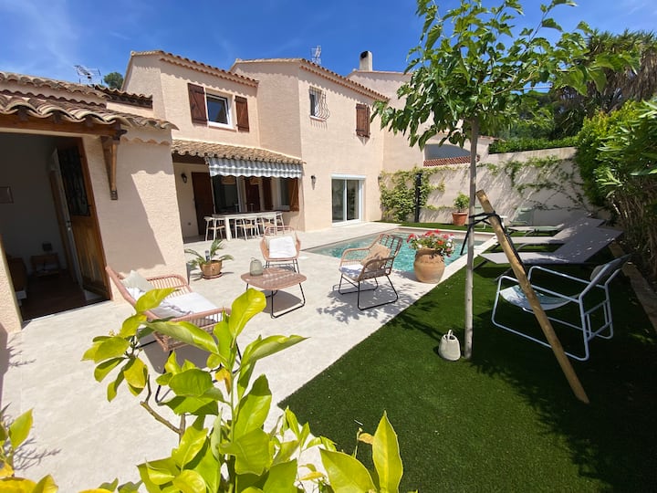 Villa Ste Maxime Plus 2 Studios, 10mn Centre & Mer - Sainte-Maxime