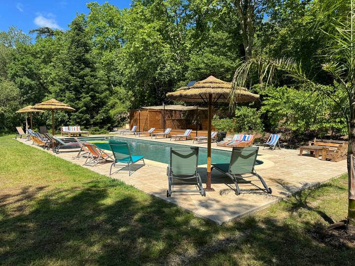 Grand Gite Familial Avec Immense Piscine En Pierre - Bédarieux