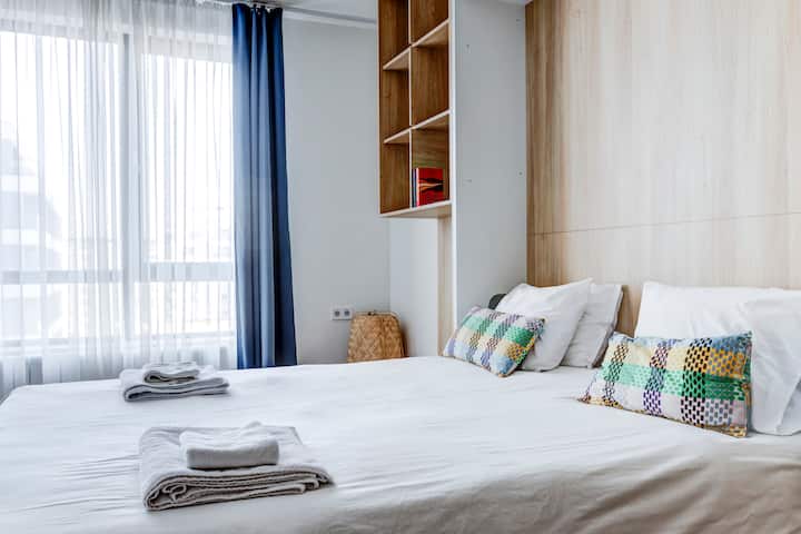 New Studio | 300m Subway - 10 Mins City Centre - Sofia