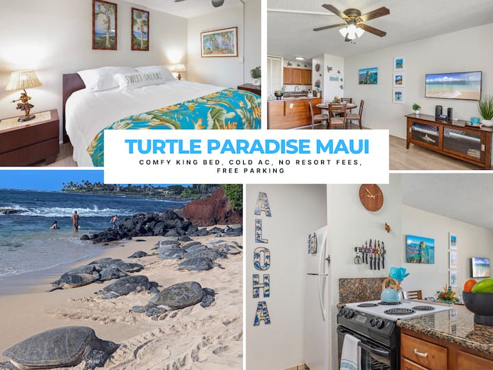 *Sale* King Bed-ac-sleeps 4-steps To Beach/turtles - Kihei, HI