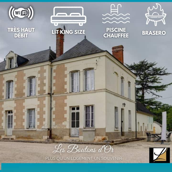 Les Boutons D'or (4 à 6 Personnes) + Piscine - Saint-Aignan