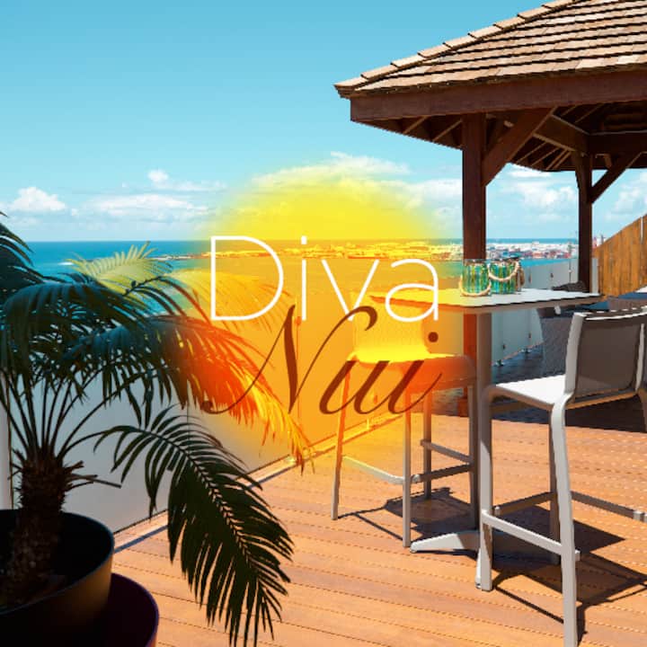 Penthouse Diva Nui - F2 - 2 Pax - Piscine - French Polynesia