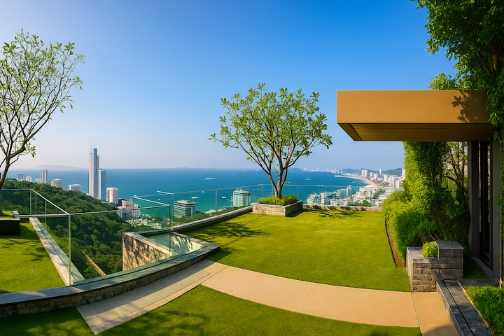 Luxury Hill+pool View Near Beach & Walking Street - Pattaya City