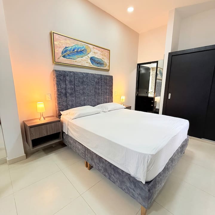 B&w Loft + Garden | 300 Mb Wi-fi | Terrazas - Bucaramanga