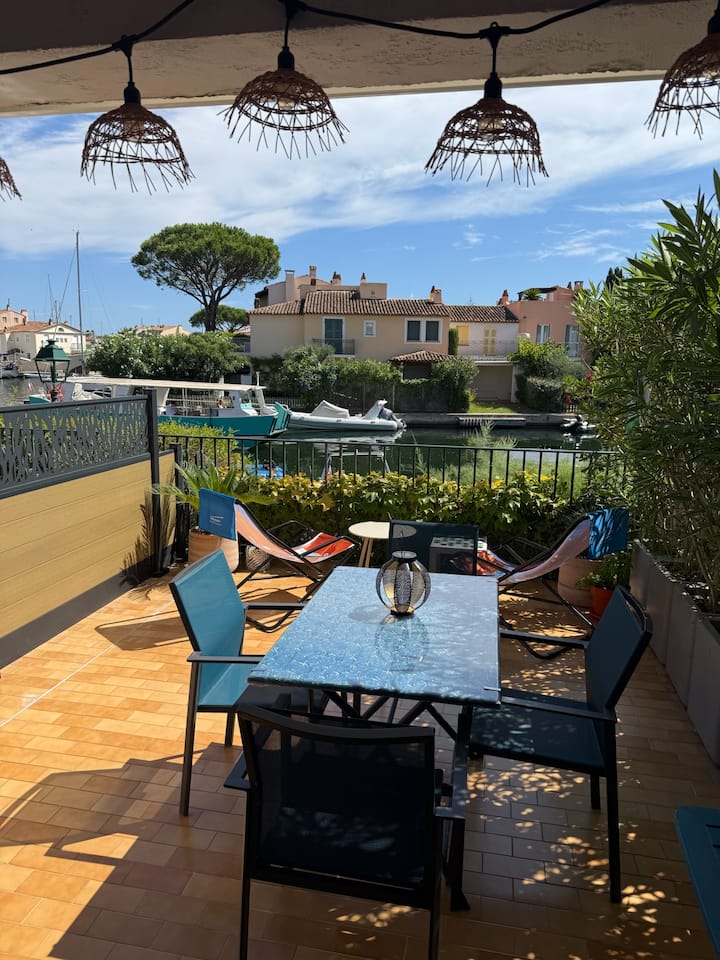 Grimaldines, 2 Pièces,  Vue Canaux - Port Grimaud - Grimaud