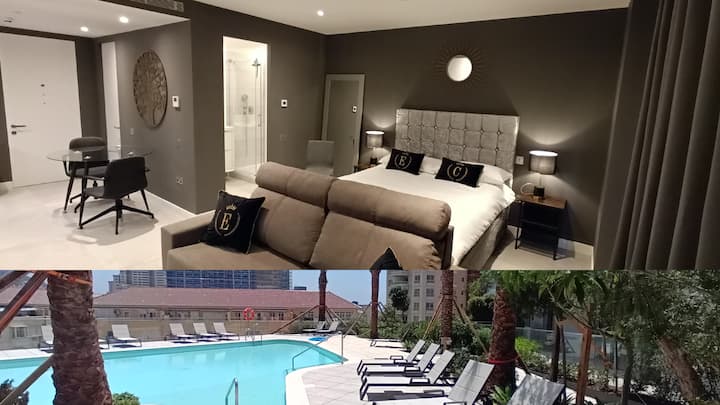 *New*deluxe Studio In Eurocity-pool-balcony - Algeciras