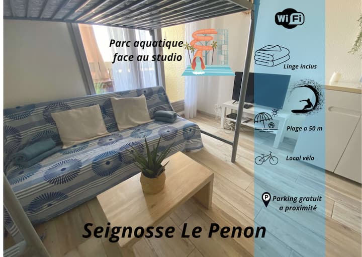 Studio Bleu Ocean Au Penon,  100m De L'océan - Seignosse