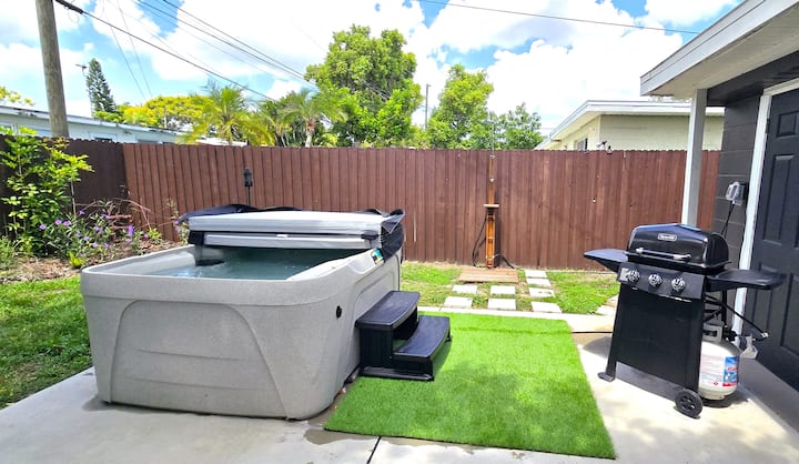 Soothing Spa, Patio, Games & Grill @ Mystic Haven - Pinellas County, FL