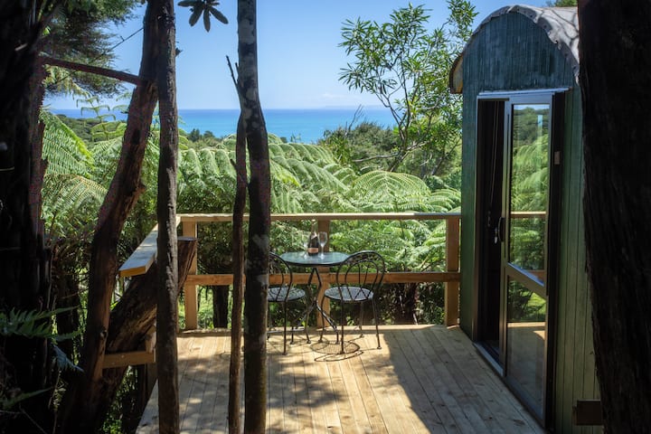 The Outpost - Seaview Tiny Home In Native Bush - Raglan