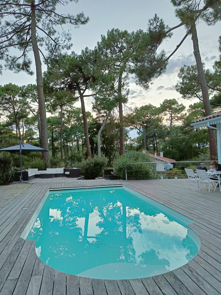 Villa 5 Chambres Avec Piscine. - Cap Ferret
