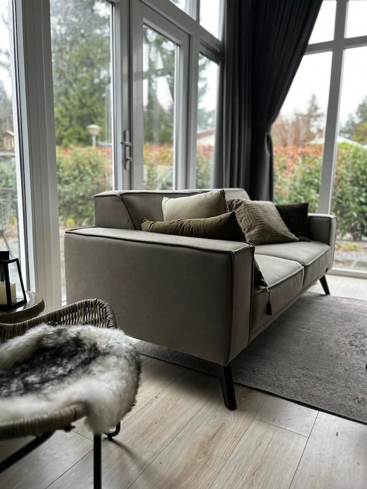 Boslodge Word Blij Met Tuin & Overdekte Loungehoek - Nijkerk