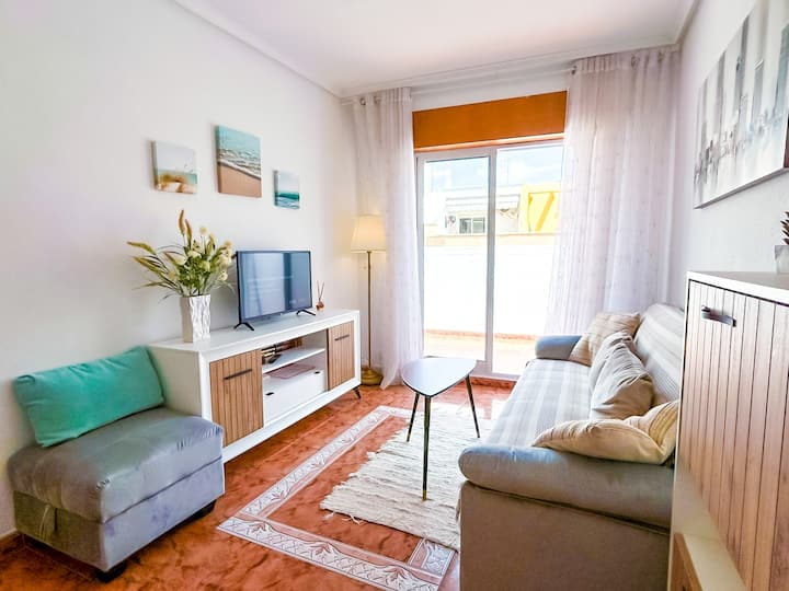 Bright Apartment Prime Location Pool 400m Beach - Torre La Mata