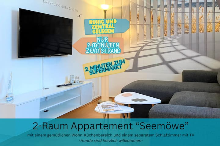 Küstennest Seemöwe - 2 Raum Appartement - Binz