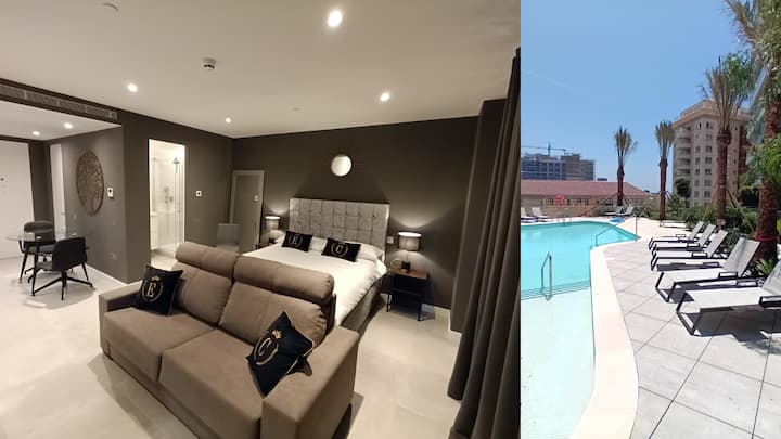 *New*deluxe Studio In Eurocity-pool-rock Views - Gibraltar