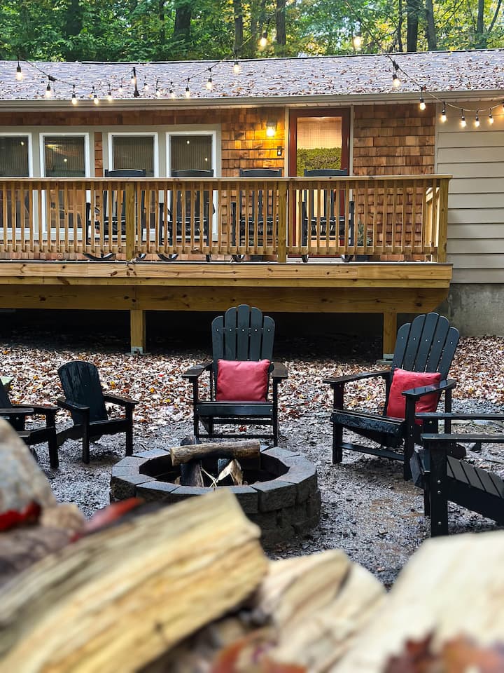 Golf Cart & Kayaks. Dog-friendly Cabin By The Lake - Arrowhead Lake, PA