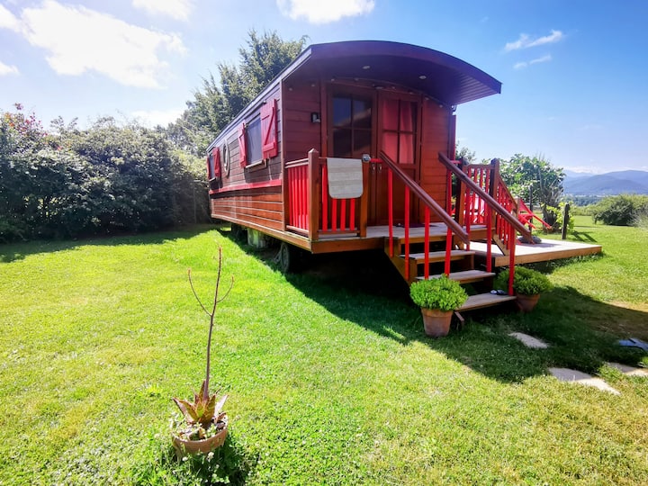 Roulotte | Vue Imprenable Pyrénées | Piscine | 2–4 - Occitanie