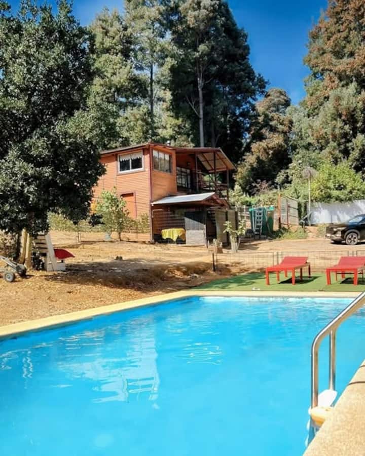 Cabaña & Piscina Privada Altos De Parra Tome - Penco