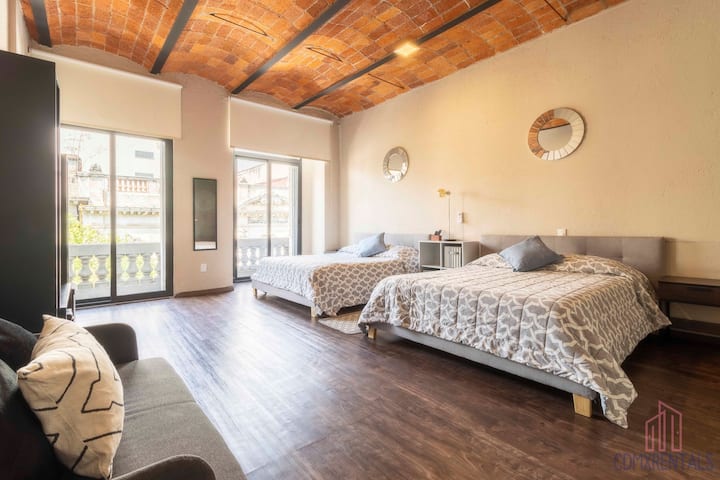 204 Historic Center 2bdrm 2bath Ac Apt Rooftop - Mexico City