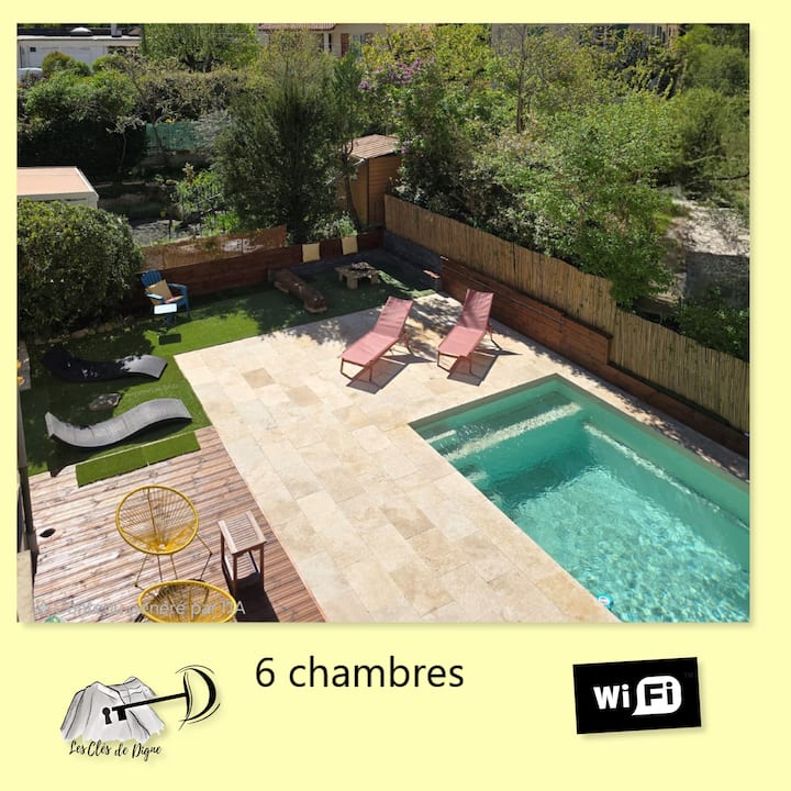 Très Bel Appartement Avec Piscine - Digne-les-Bains