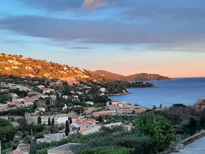 Vue Mer à 400m De La Plage De St Clair 2 - Le Lavandou