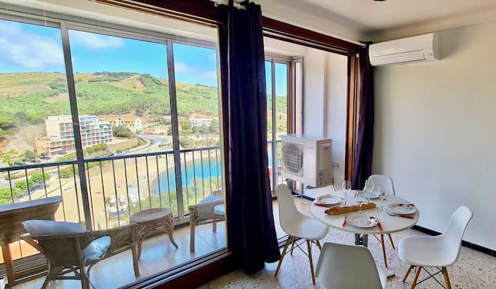 T2 Climatisé Avec Vue Mer Et Montagne - Portbou