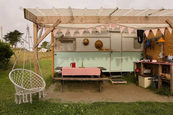Cute Caravan With Ocean View - Audierne