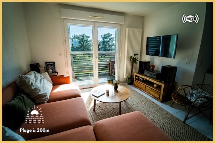 Appartement 200m Océan, Terrasse, Vue Sur Jardin - Labenne