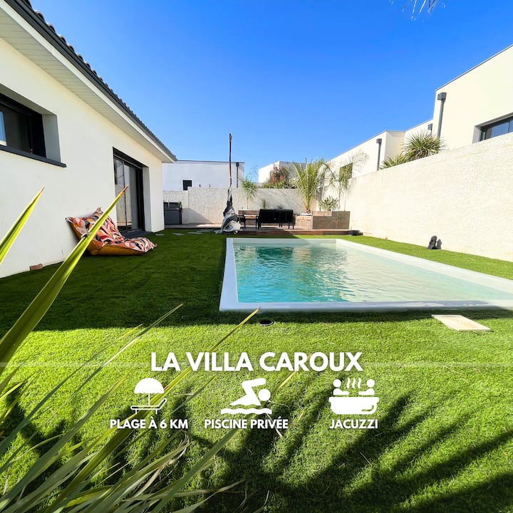 Villa Avec Piscine Et Jacuzzi à 5min De La Plage - Sauvian