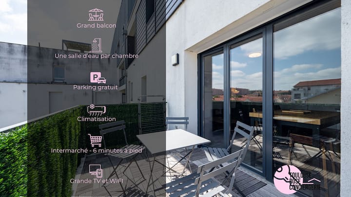 Le Saint Exupery - T3 Centreville Balcon + Parking - Castanet-Tolosan