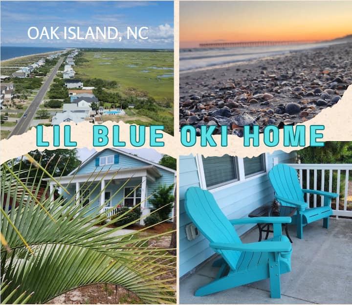 Lil Blue-3br, Bikes, Walk To Beach & Scenic Paths - Oak Island, NC