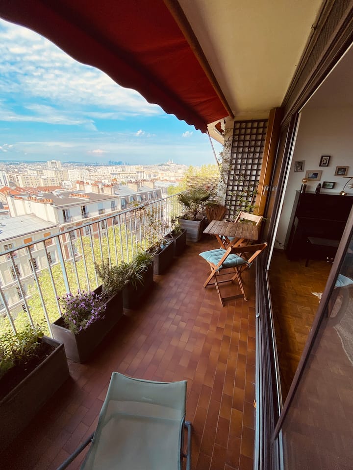 Chambre Double Dans Grand Appartement Lumineux - Paris
