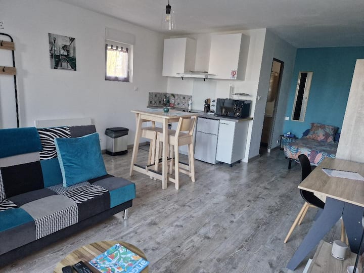 Appart 33m² Rdc+terrasse+parking à 5' Parc Expo - Angers