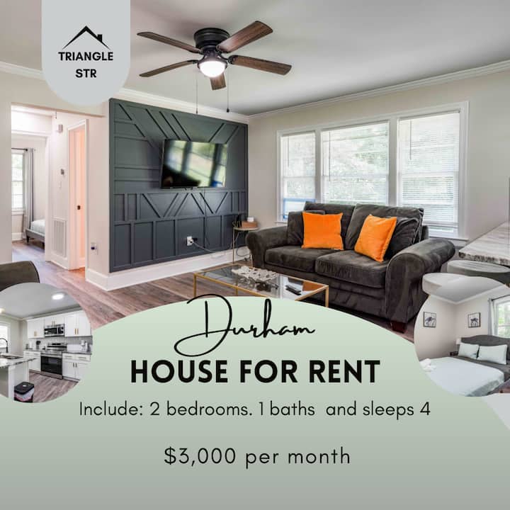 Stylish 2 Bedroom Bungalow - Starts At $3k/month - Durham, NC