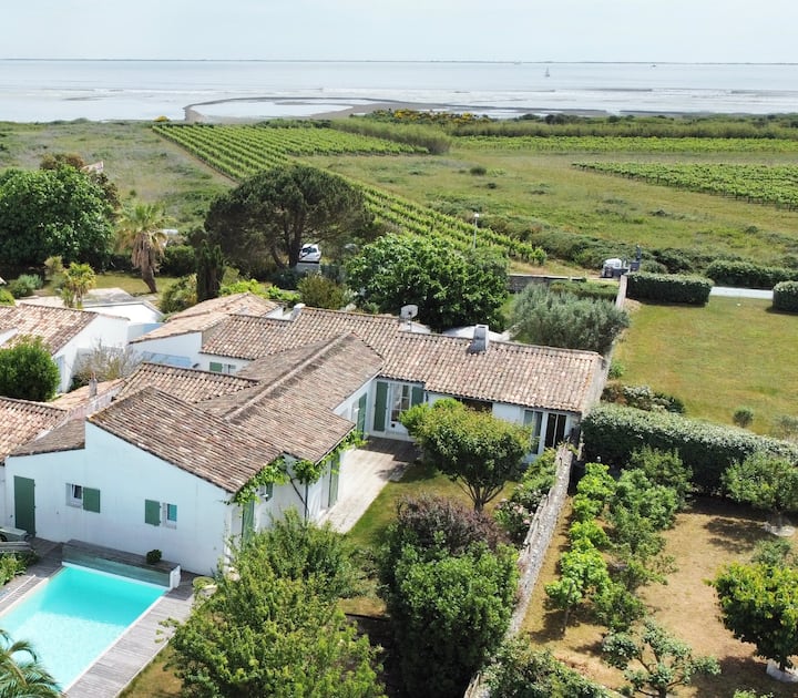 Vaste Maison De Famille Rétaise, 4*, Mer & Piscine - Sainte-Marie-de-Ré