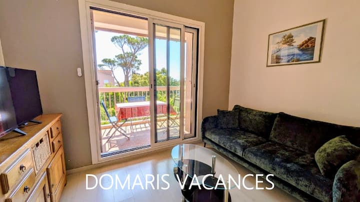 Apt Climatisé 3 Pièces 5 Couchages 250 M Mer - Fréjus